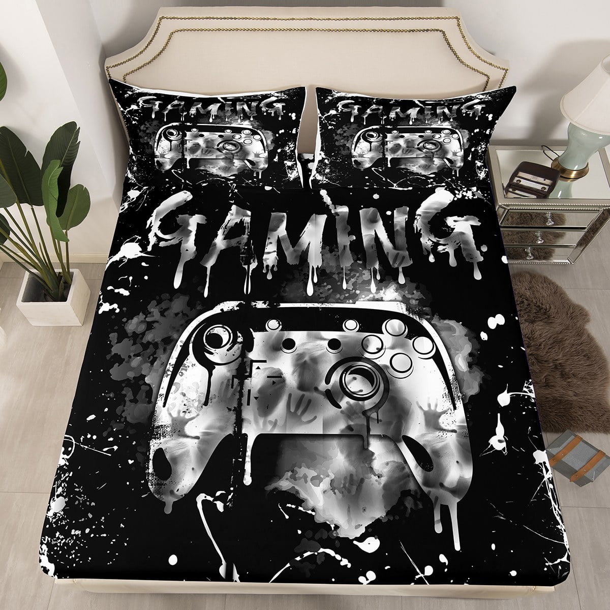 Erosebridal Gamer Bedding Sets Full Size,Gaming Fitted Sheet Teens ...