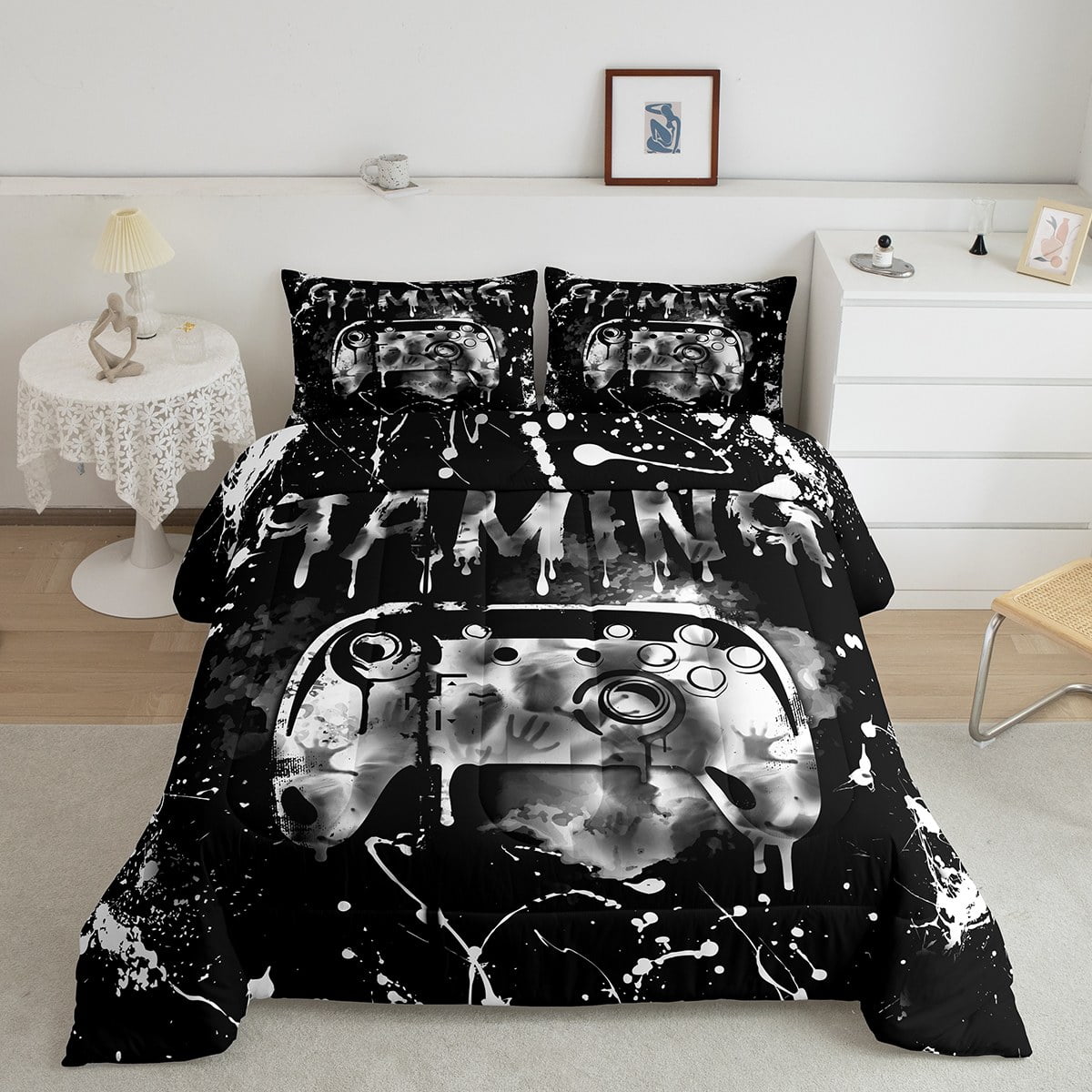 Erosebridal Gamer Comforter Sets Twin Size,Gaming Bedding Sets Teens ...