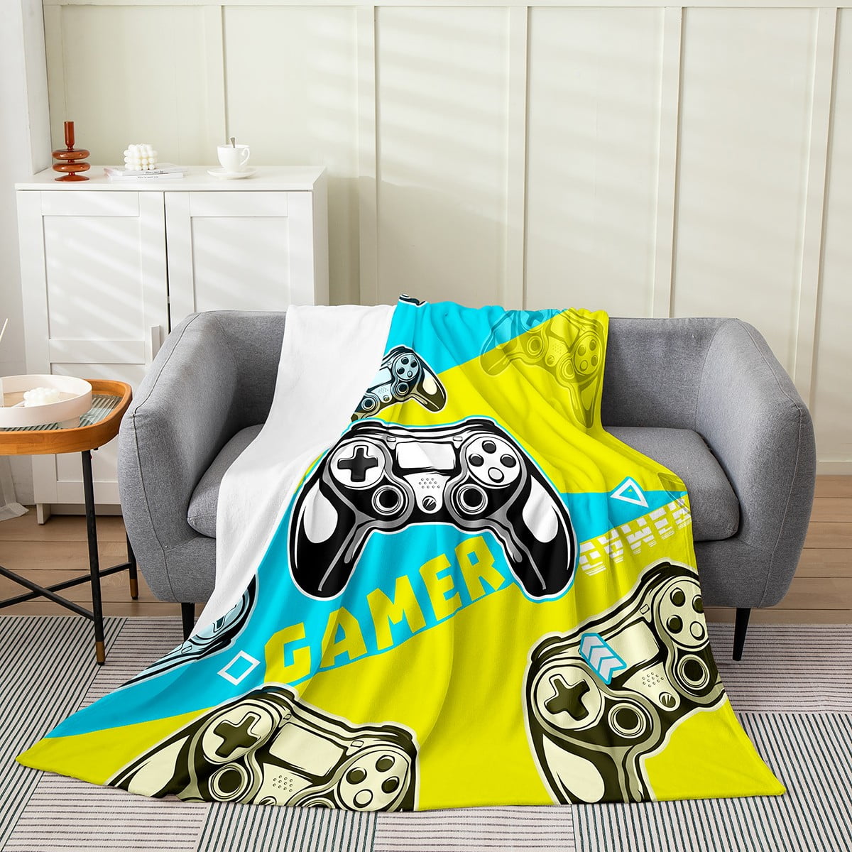 YST Gamer Throw Blanket for Boys Girls Kids Teens,Video Game Blanket ...