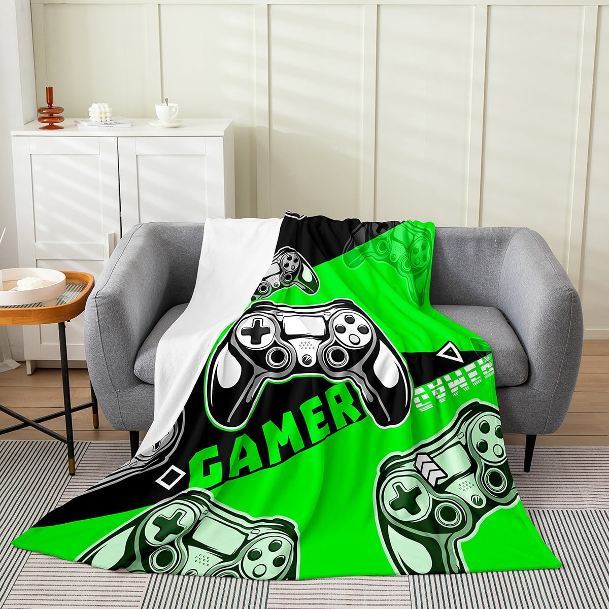 Gamer Throw Blanket Teens,Video Game Blanket Twin 60x80 Inch,Gaming ...