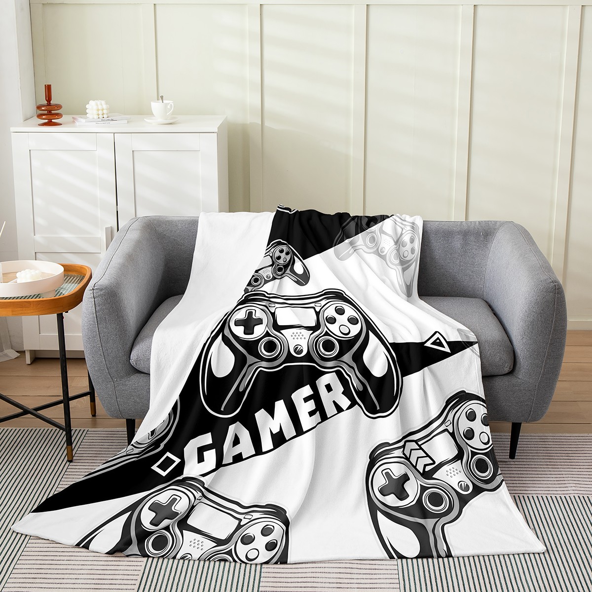 YST Gamer Throw Blanket for Boys Girls Kids Teens,Video Game Blanket ...
