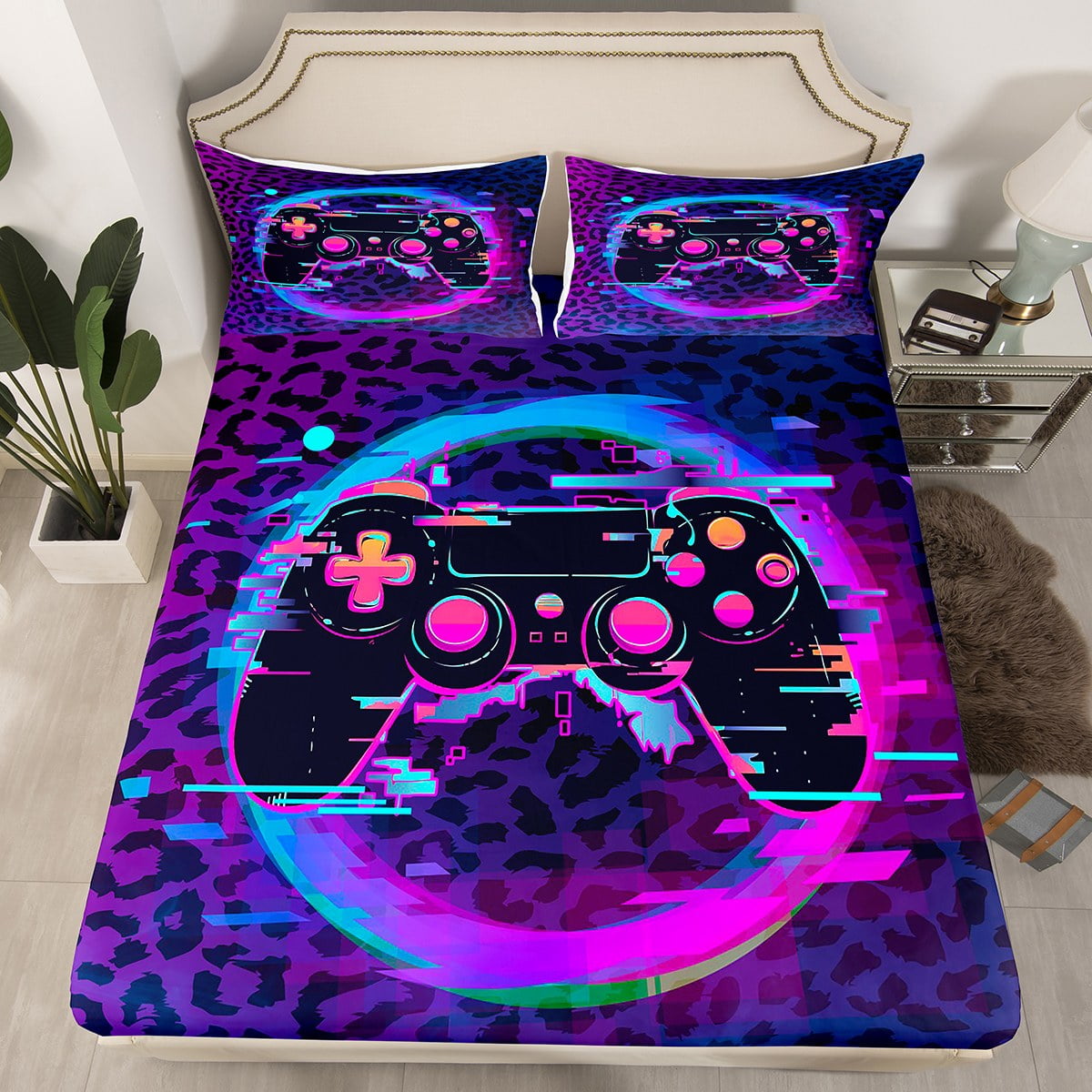 Erosebridal Gaming Bedding Set Game Console Bed Sheets Teens,Hip-Hop ...
