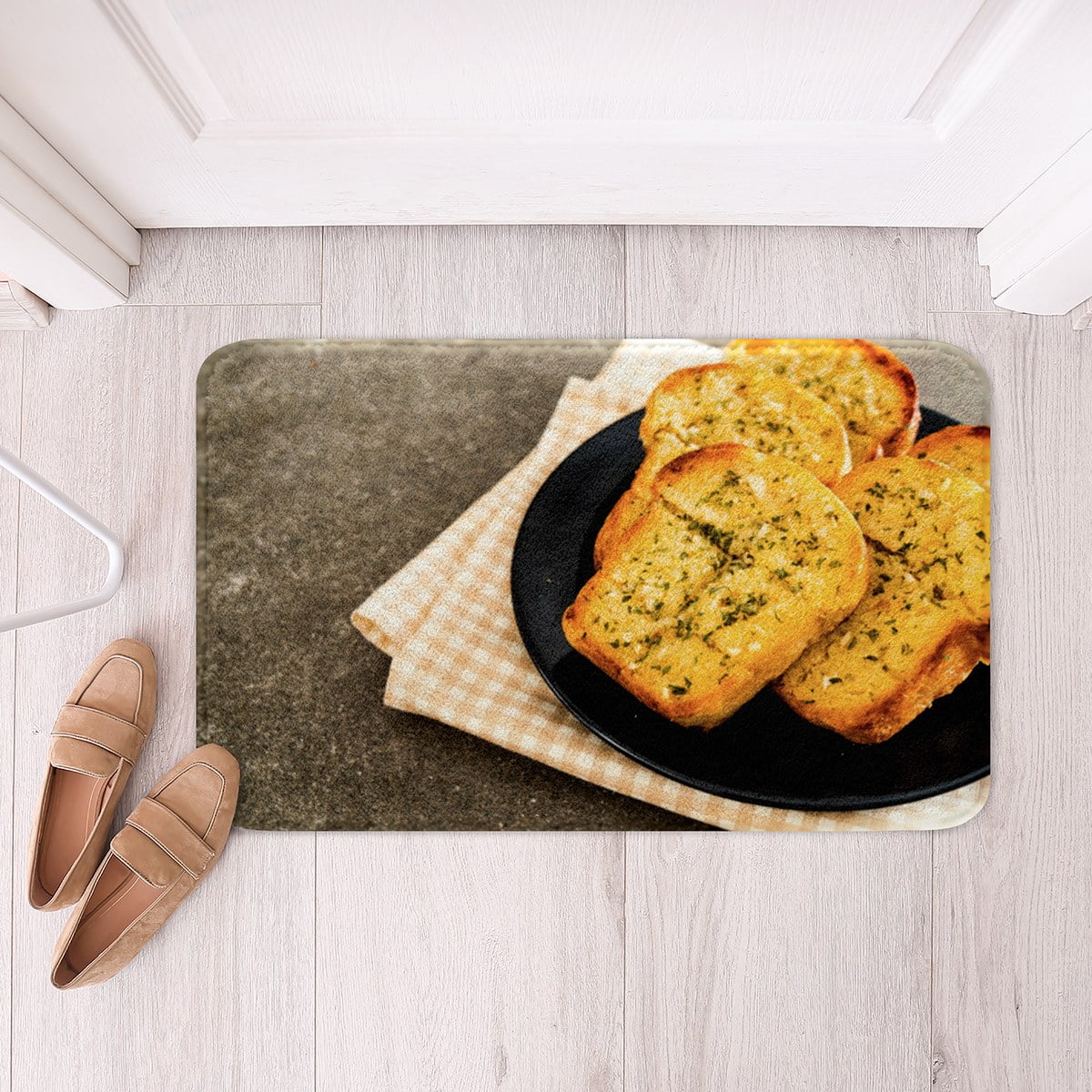 YST Garlic Bread Bathroom Rugs for Kids Adults,Realistic Food Themed ...