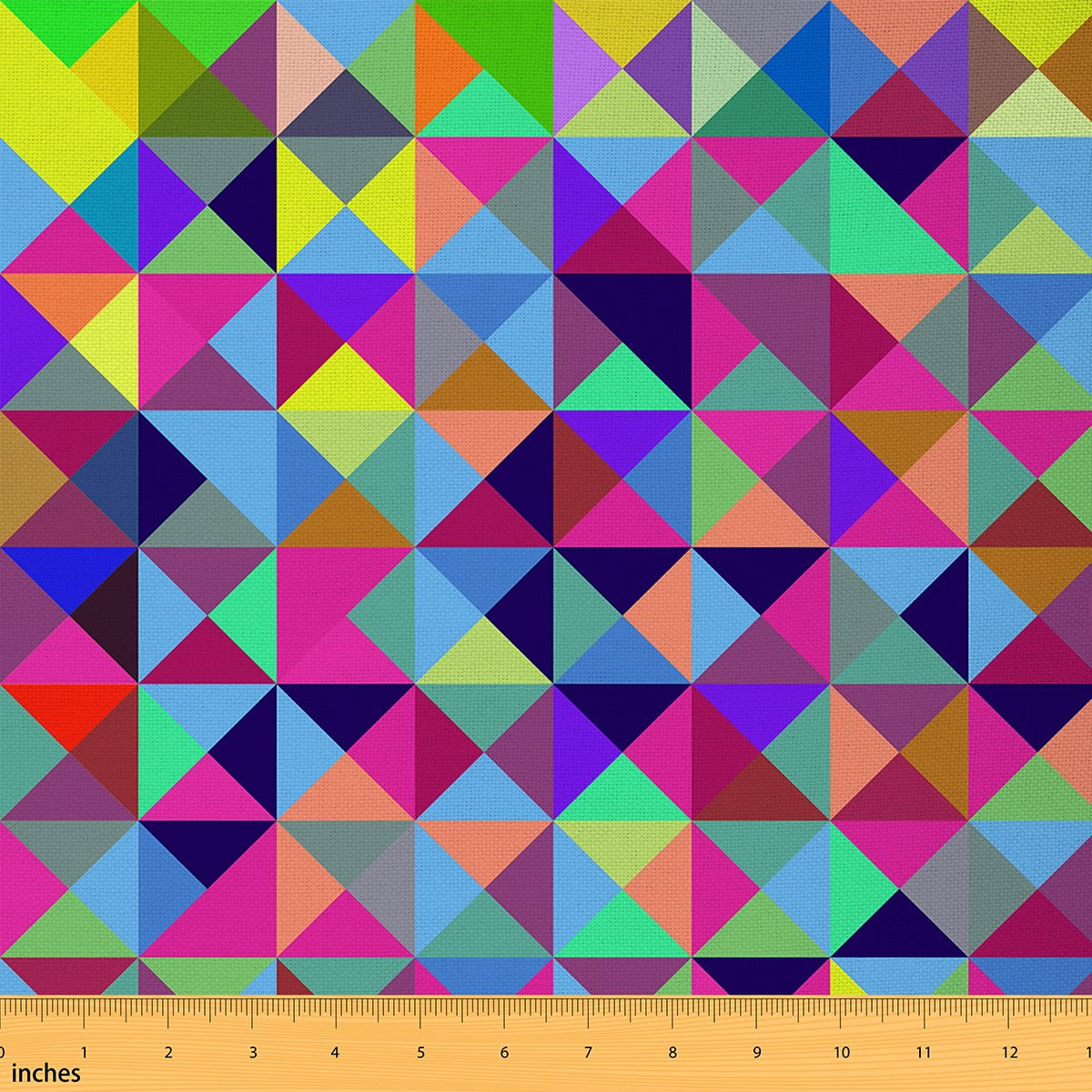 YST Geometry Fabric by the Yard,Neon Geometric Stripes Decorative ...