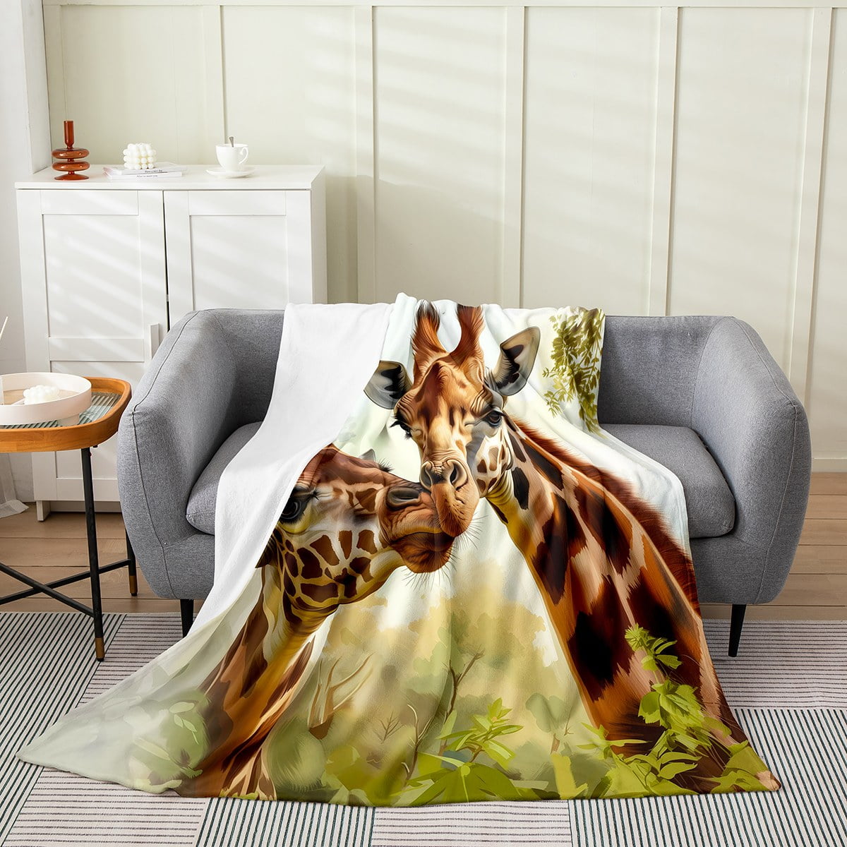 YST Giraffe Blanket for Kids Boys Girls,Wild Animal Throw Blanket Twin ...