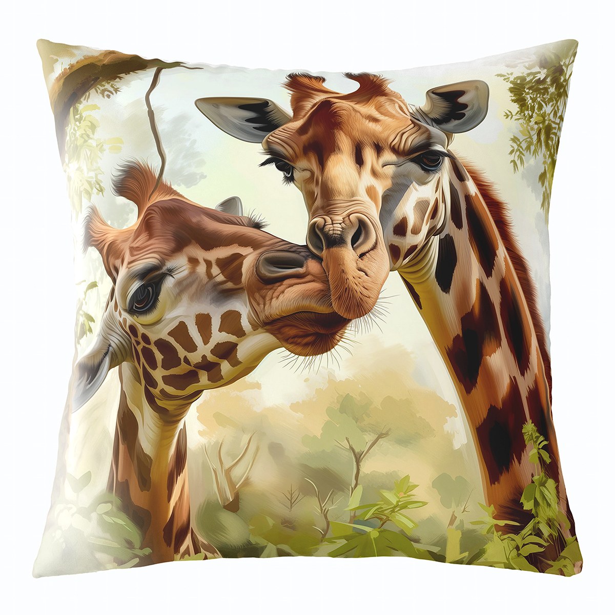 YST Giraffe Throw Pillow Cover for Kids Boys Girls,Wild Animal Pillow ...