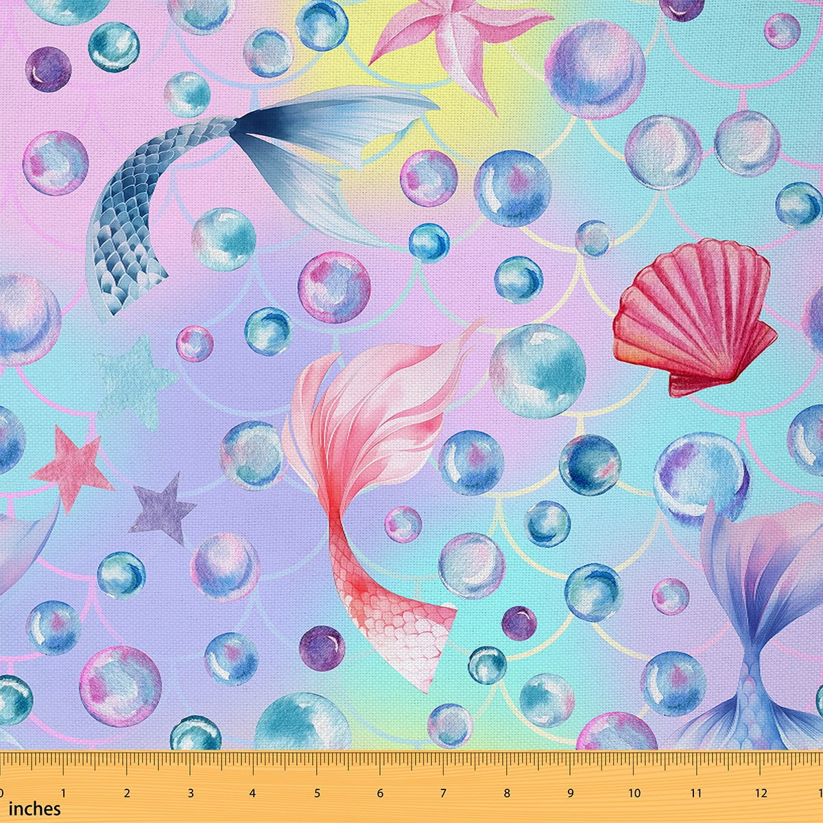 Erosebridal Mermaid Upholstery Fabric Fish Scales Fabric By The Yard ...