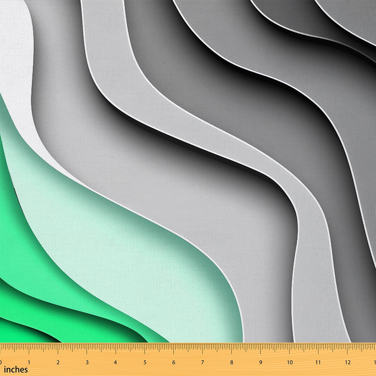 YST Gradient Ripples Fabric By The Yard, Geometric Splicing DIY ...