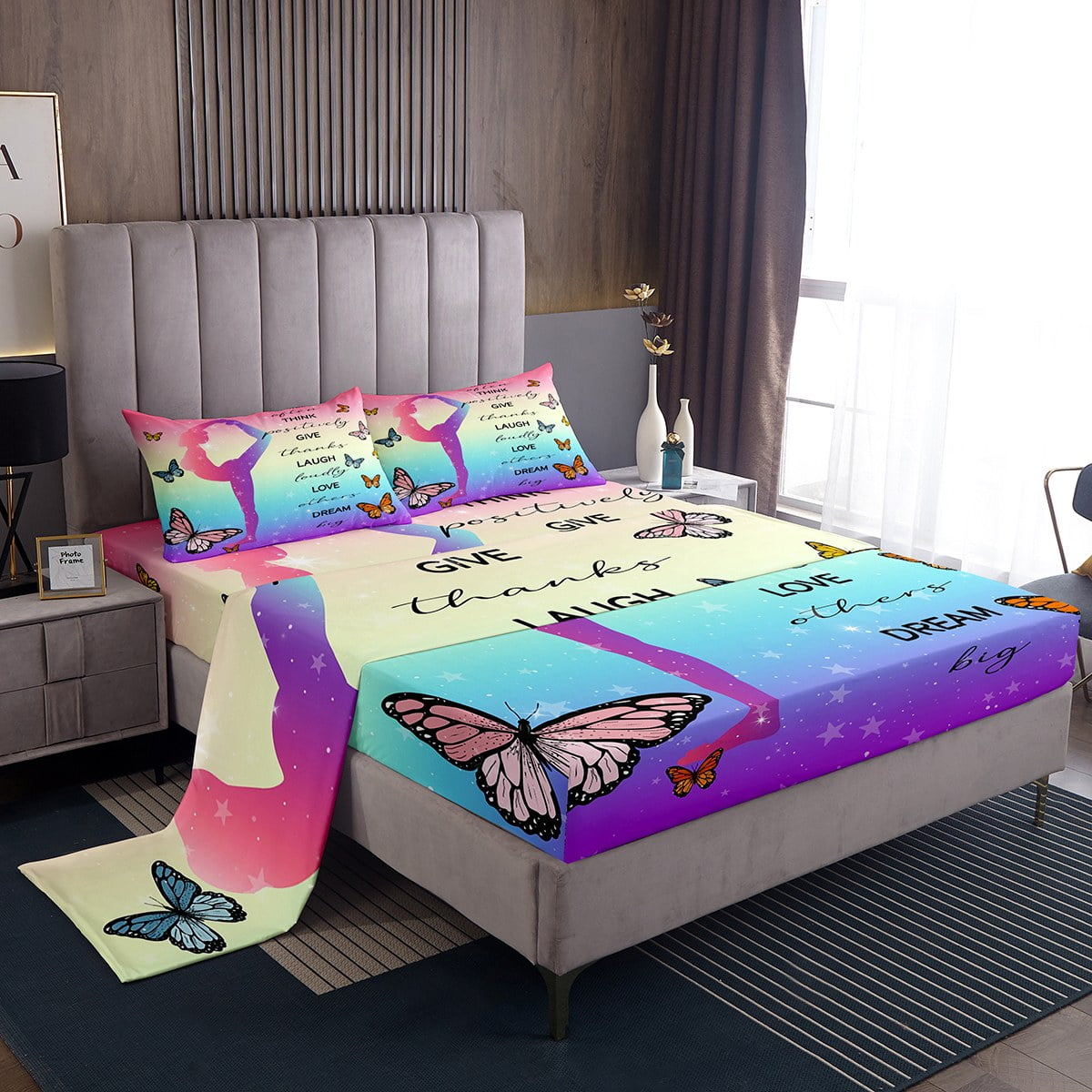 Erosebridal Gymnast Bed Set Gymnastics Dance Bed Sheets Set, Ballet ...