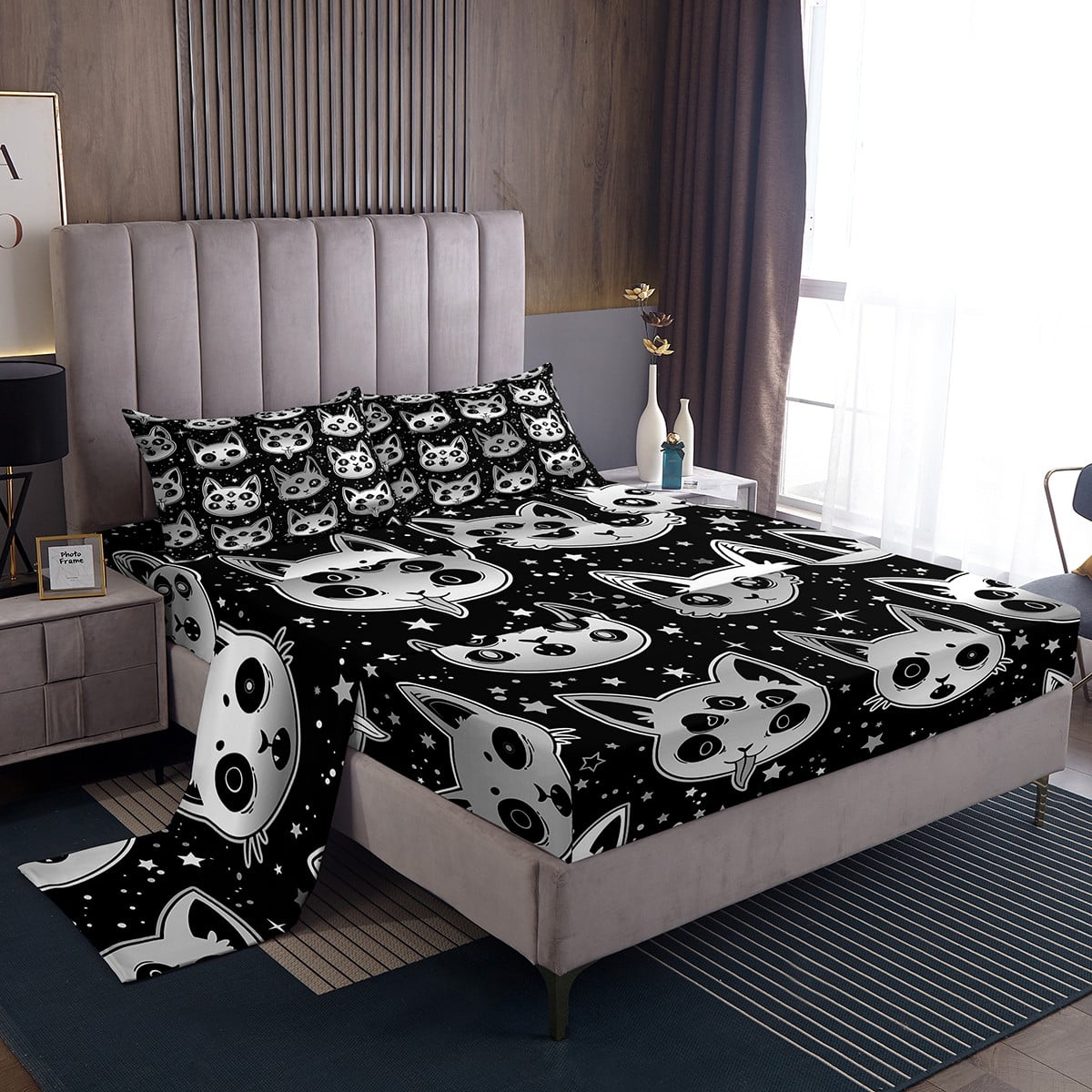 Halloween Kitten Full Sheet Set Halloween Cat Sheets, Psychedelic Outer ...