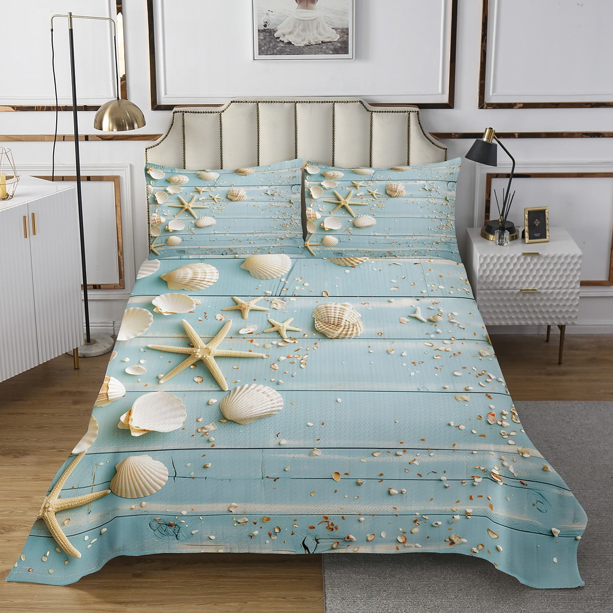 YST Hawaii Beach Queen Bedspread Set Kids Summer Holiday Quilt Set ...