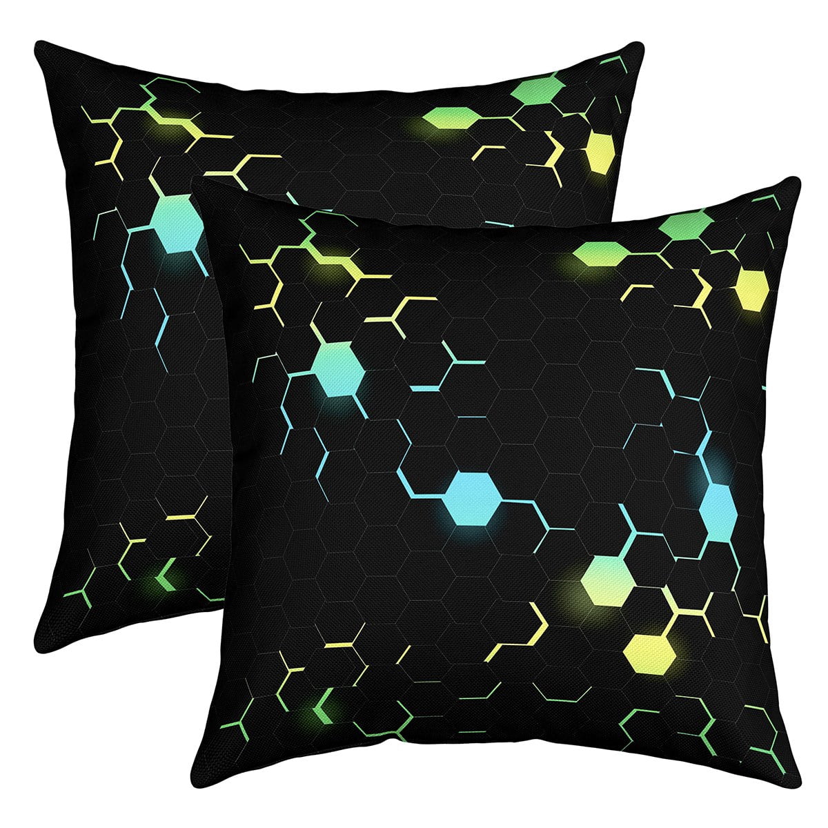 YST Honeycomb Geometric Pillow Covers,Modern Simple Style Cushion Cases ...