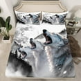 YST Howling Wolf Fitted Sheet Moon Wolves Woodland Animal Bed Sheets ...