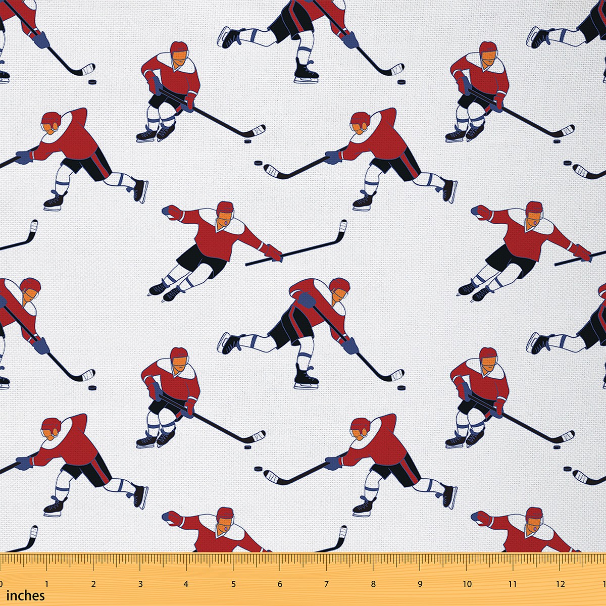 Erosebridal Ice Hockey Player Fabric by The Yard,Hockey Game Upholstery ...