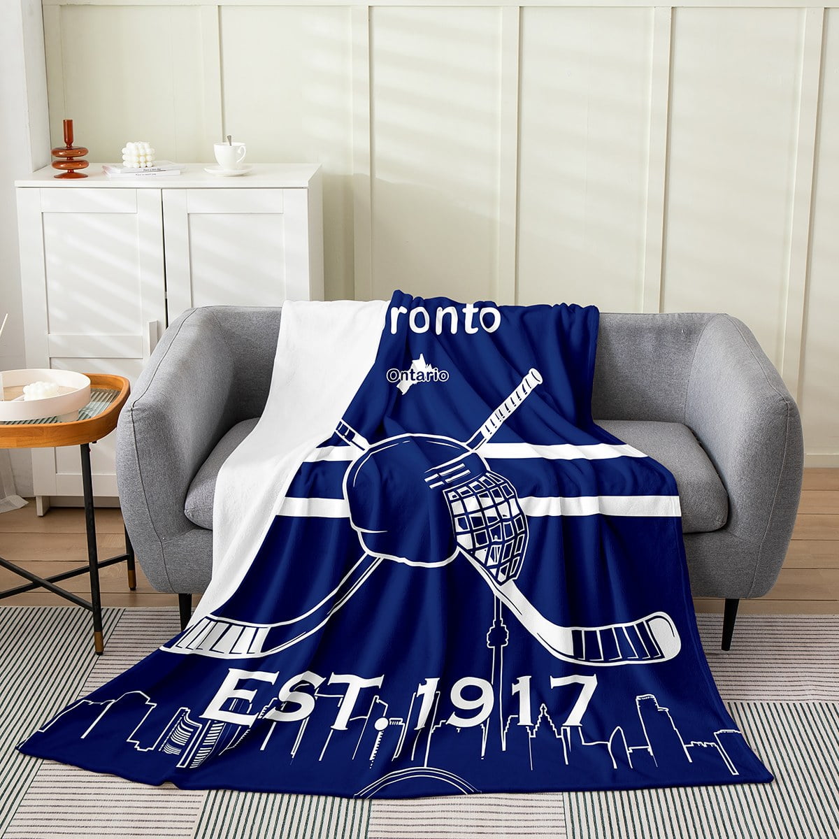 Ice Hockey Throw Blanket 30x40 inch,Hockey Fleece Blanket ,Winter ...