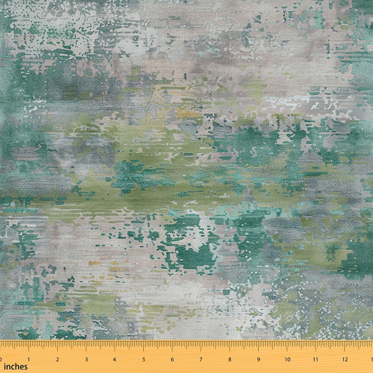 YST Jade Green Modern Abstract Fabric Watercolor Tie Dye Pastel Batik ...