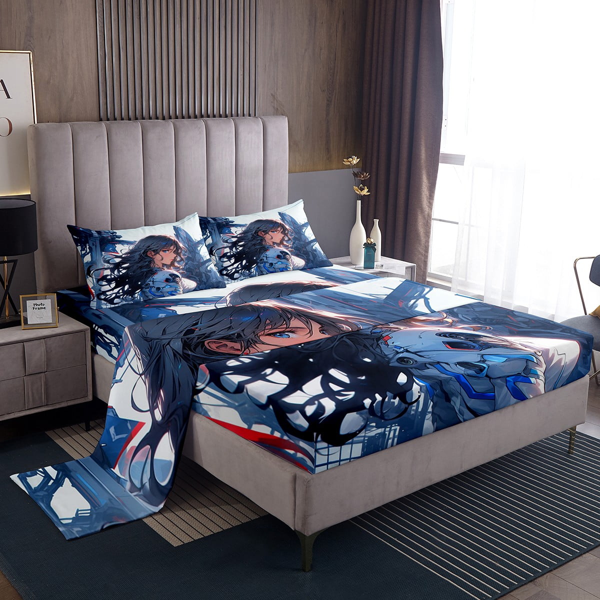 Japanese Anime Sheets Twin Size, Anime Bed Sheets Teens Bedroom ...