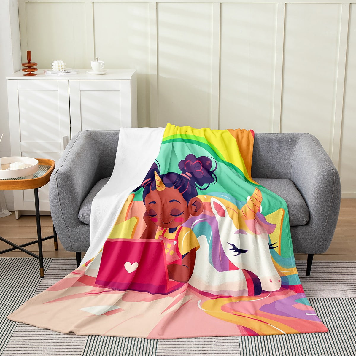 Kawaii Ballet Fleece Blanket Magical Black Fuzzy Blanket, Pink Blanket ...