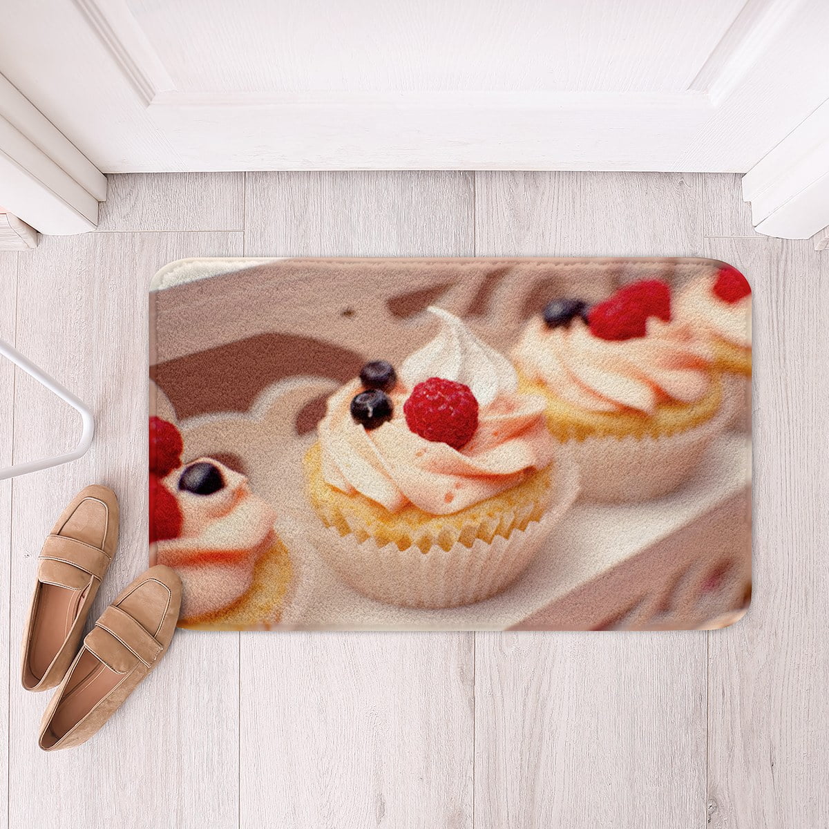 Erosebridal Kawaii Bath Rugs Kids Women,Fruit Cup Cake Bathroom Rugs ...