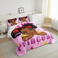YST Kawaii Black Girls Comforter Twin Cute Princess Twin Bedding Set ...