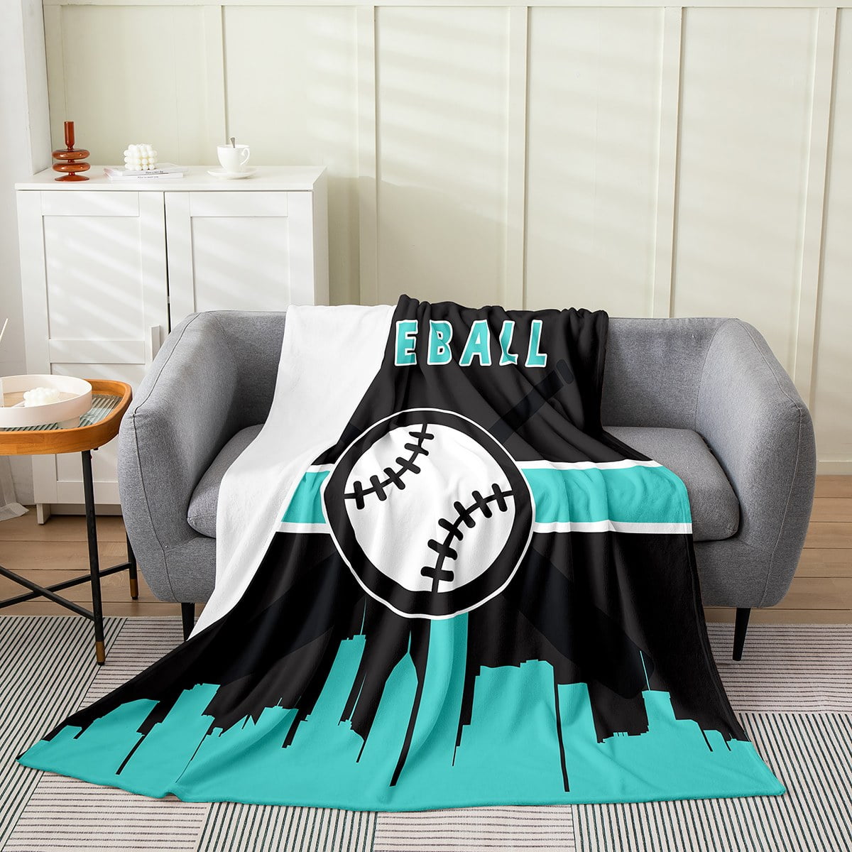 YST Kids Baseball Throw Blanket 40x50 Softball Blanket Sports Game ...