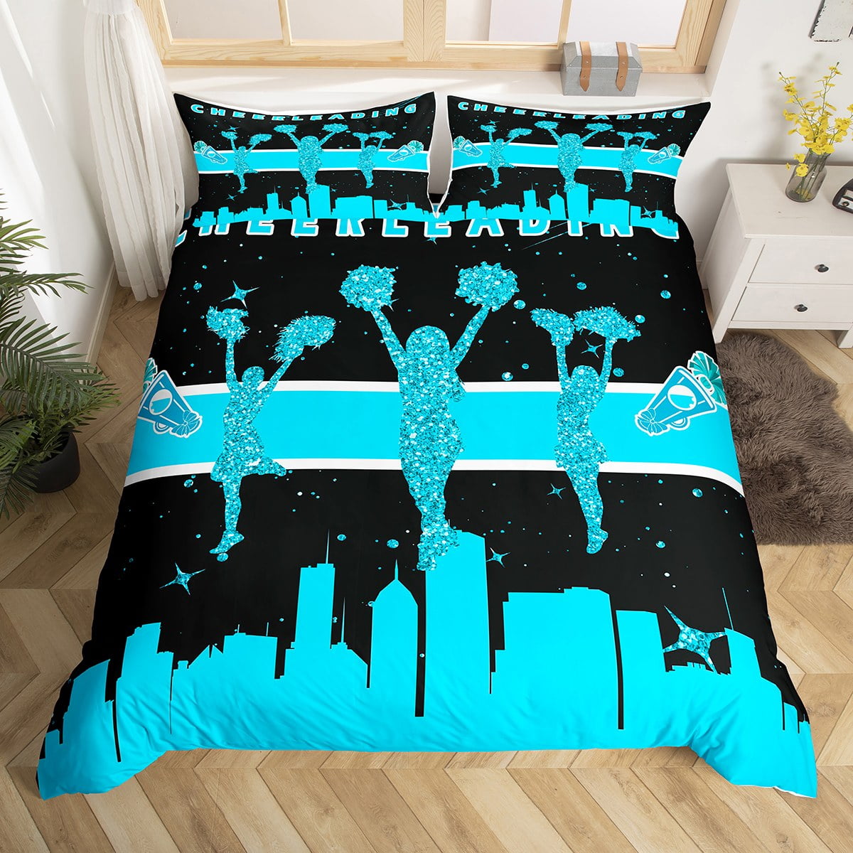 Erosebridal Bedding Set Full Cheerleading Comforter Cover, Girly Dance ...