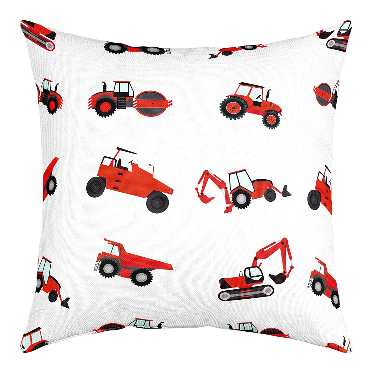 YST Kids Cartoon Car 24x24 inch Pillow Cover,Boys Machinery Truck ...