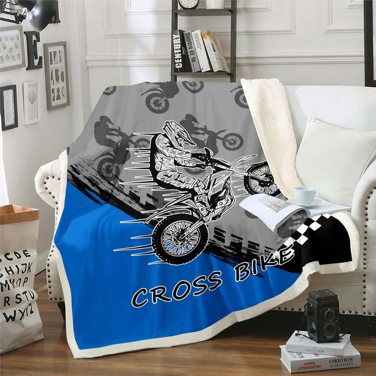 YST Kids Dirt Bike Blanket Extreme Sports Lover Gifts Fleece Blanket ...