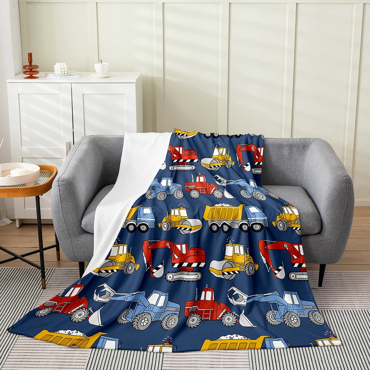 Excavator Throw Blanket 30x40 inch,Heavy Machine Fleece Blanket ...