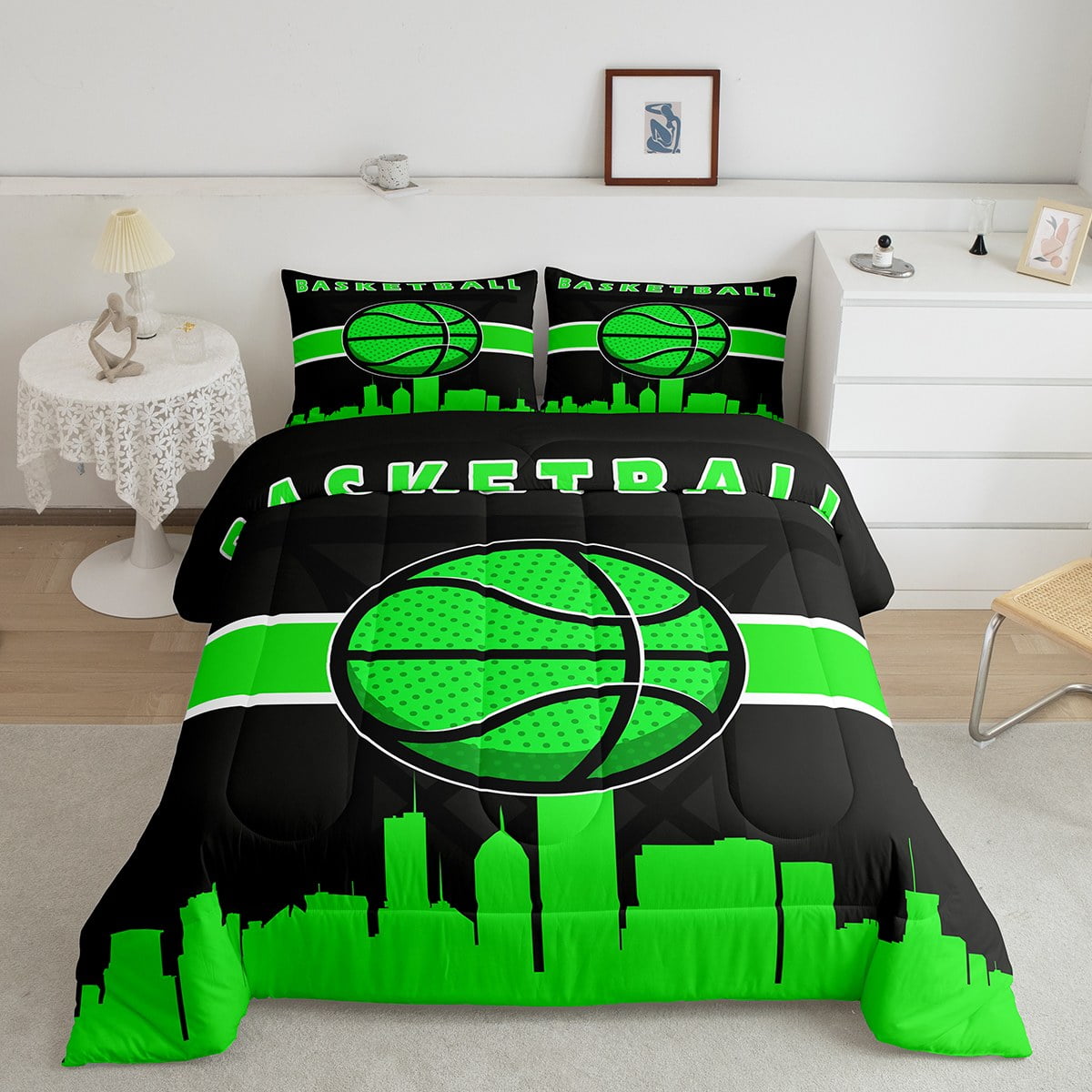 Erosebridal Game Bedding Sets King Sport Comforter Set, Basketball Bed ...