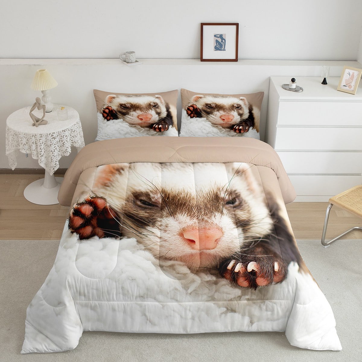 Meerkats Comforter Set Queen Cute Kawaii Meerkat Bedding Set, Wild ...