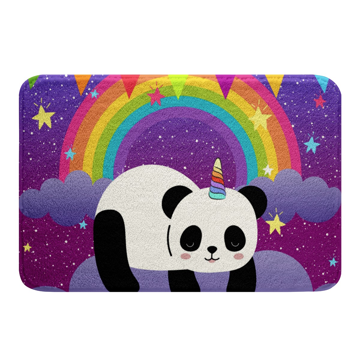 YST Kids Panda Non Slip Bath Rug 16"x24" Girls Bath Mat Kids Cartoon ...