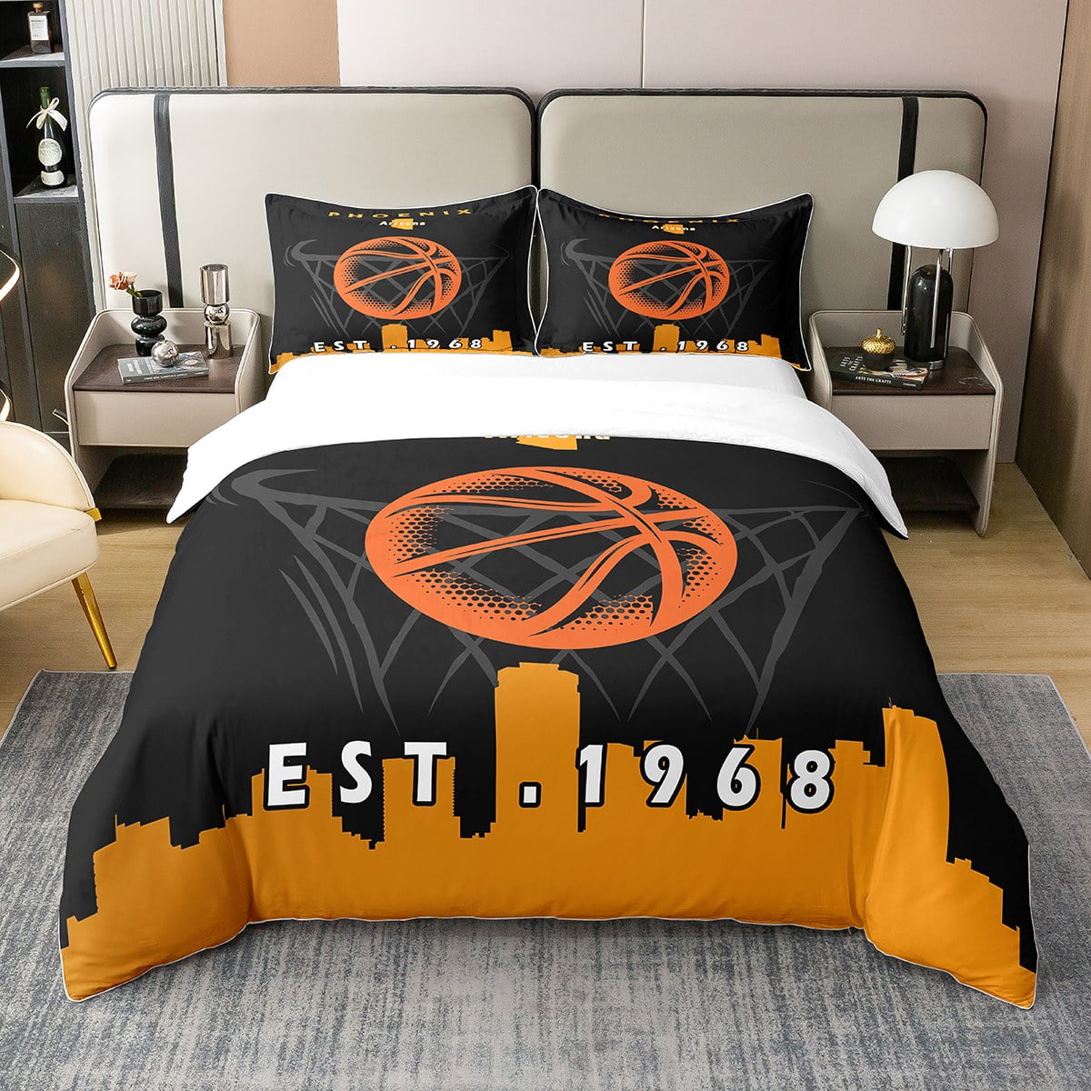 YST King 100% Cotton Duvet Cover Kids,Sports Bedding Set for Boys ...