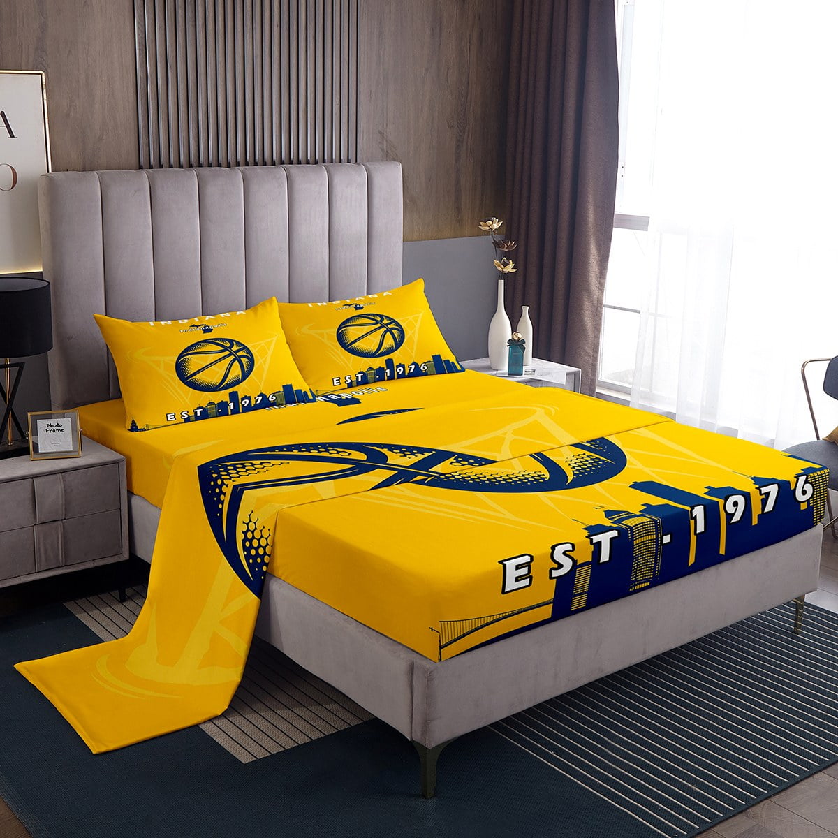 Erosebridal King Bed Sheets Set Basketball,Basketball Sheet Set ...