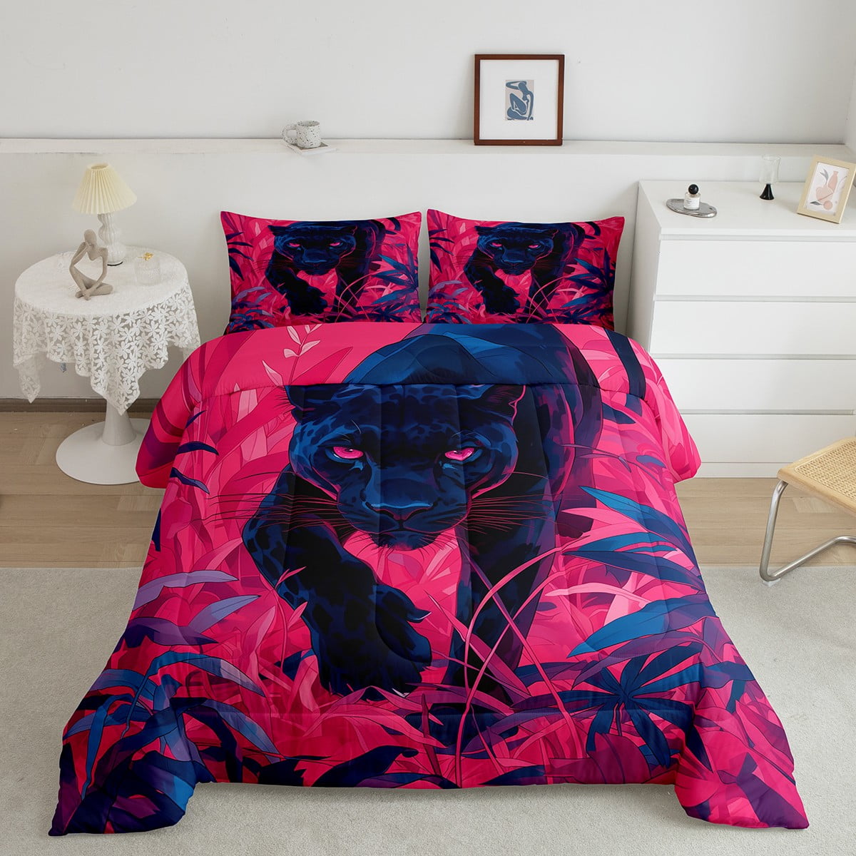 Erosebridal Leopard Comforter Set Full African Cheetah Bedding Set ...