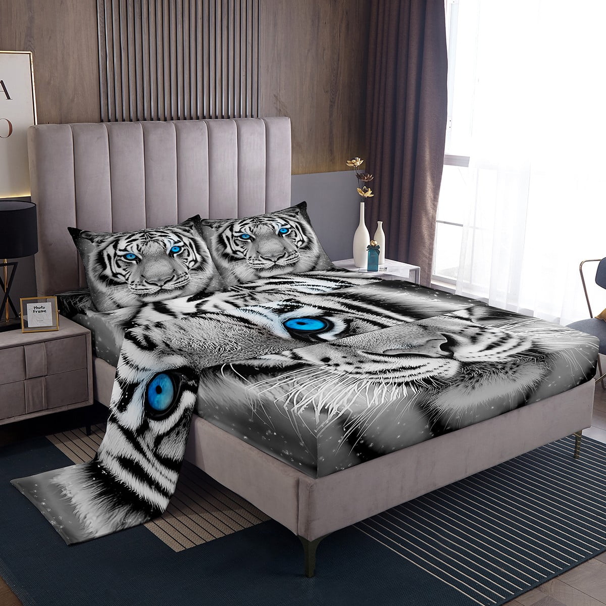 Leopard King Size Sheets Cheetach Print Bed Sheets Set For Adults Men ...