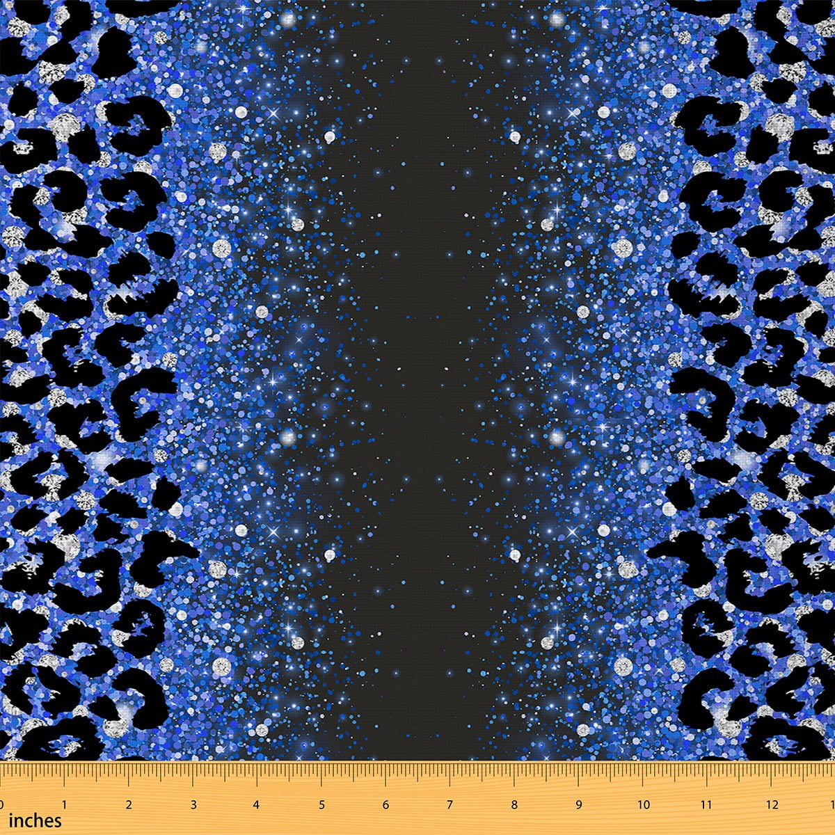 YST Leopard Printed Ombre Fabric by the Yard,Royal Blue Gradient ...