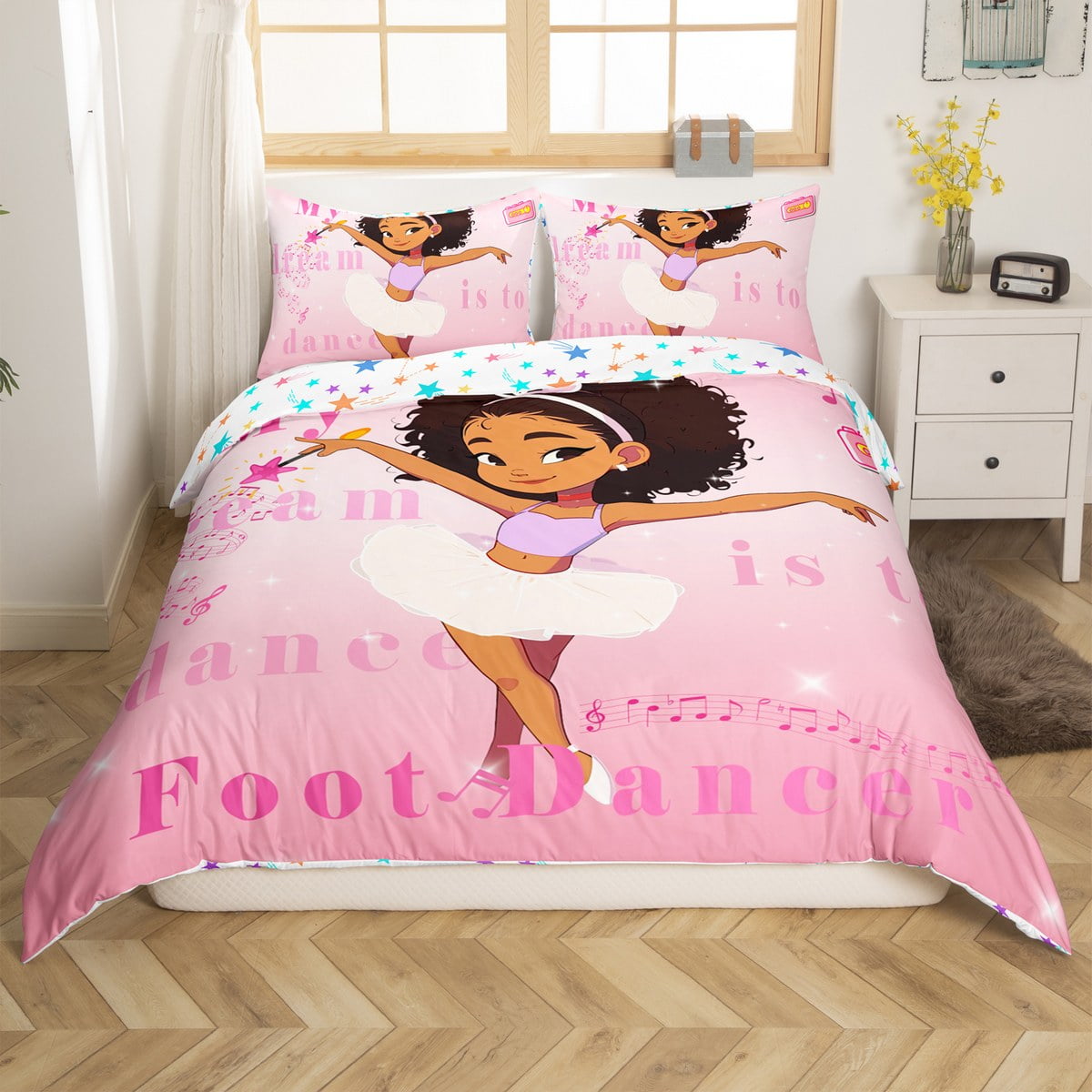 Bedding Sets Full Cute Unicorn Comforter Cover , Kawaii Rainbow Bed Set ...