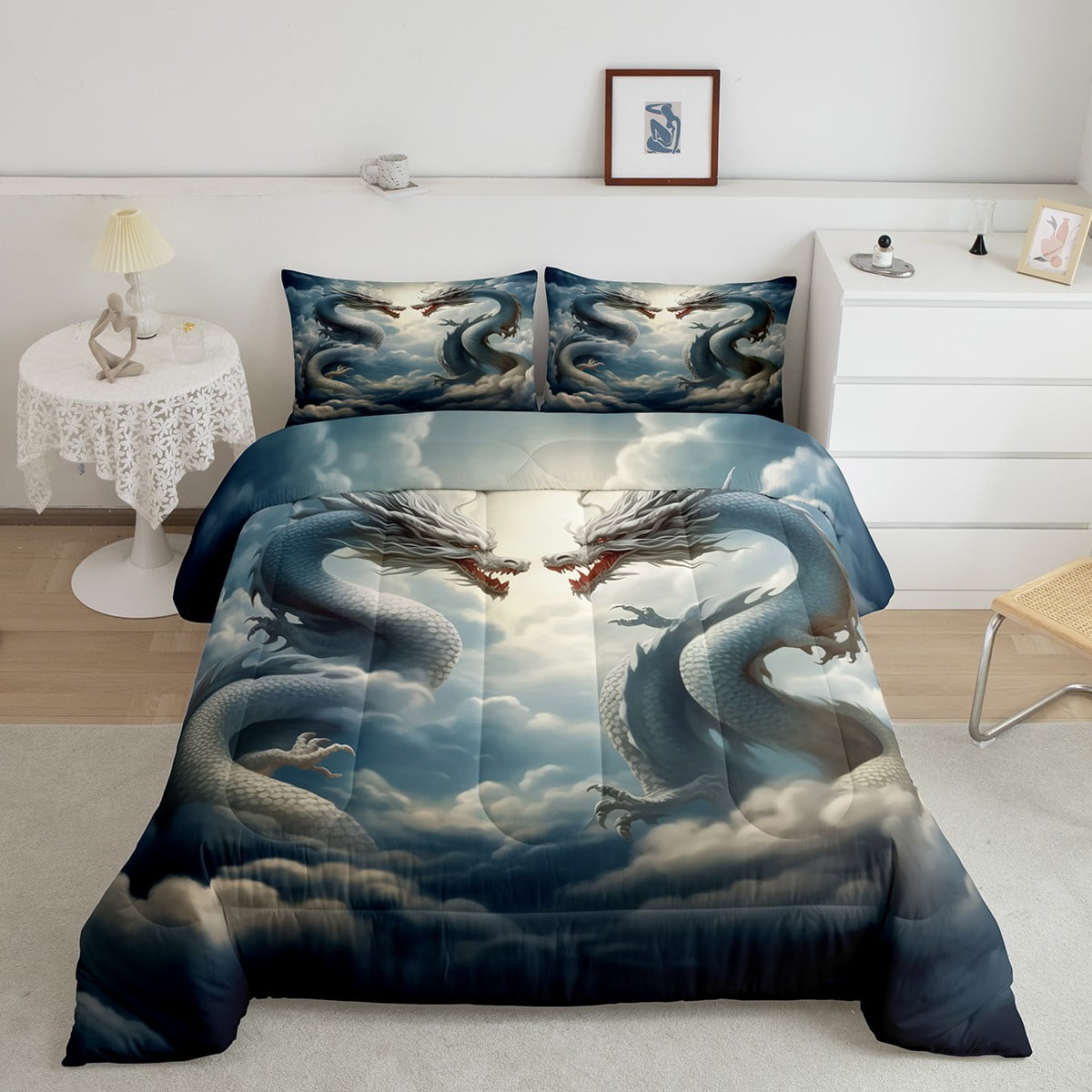 Magical Dragon Bedding Full Size Animal Wildlife Theme Comforter Set ...