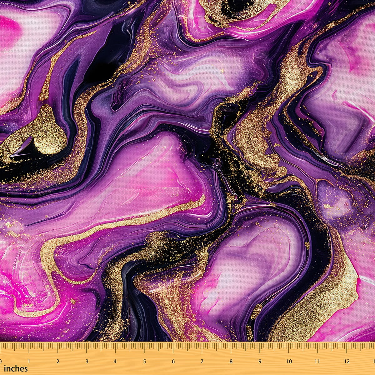 Marbling Pattern Fabric By The Yard,Ombre Tie Dye Art Upholstery Fabric ...