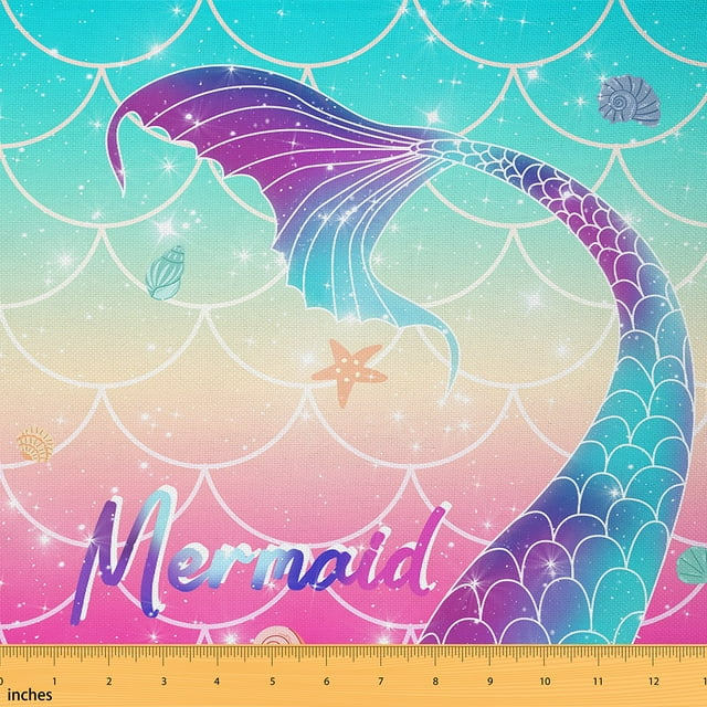 Erosebridal Mermaid Tail Fabric by the Yard,Mermaid Fish Scale ...