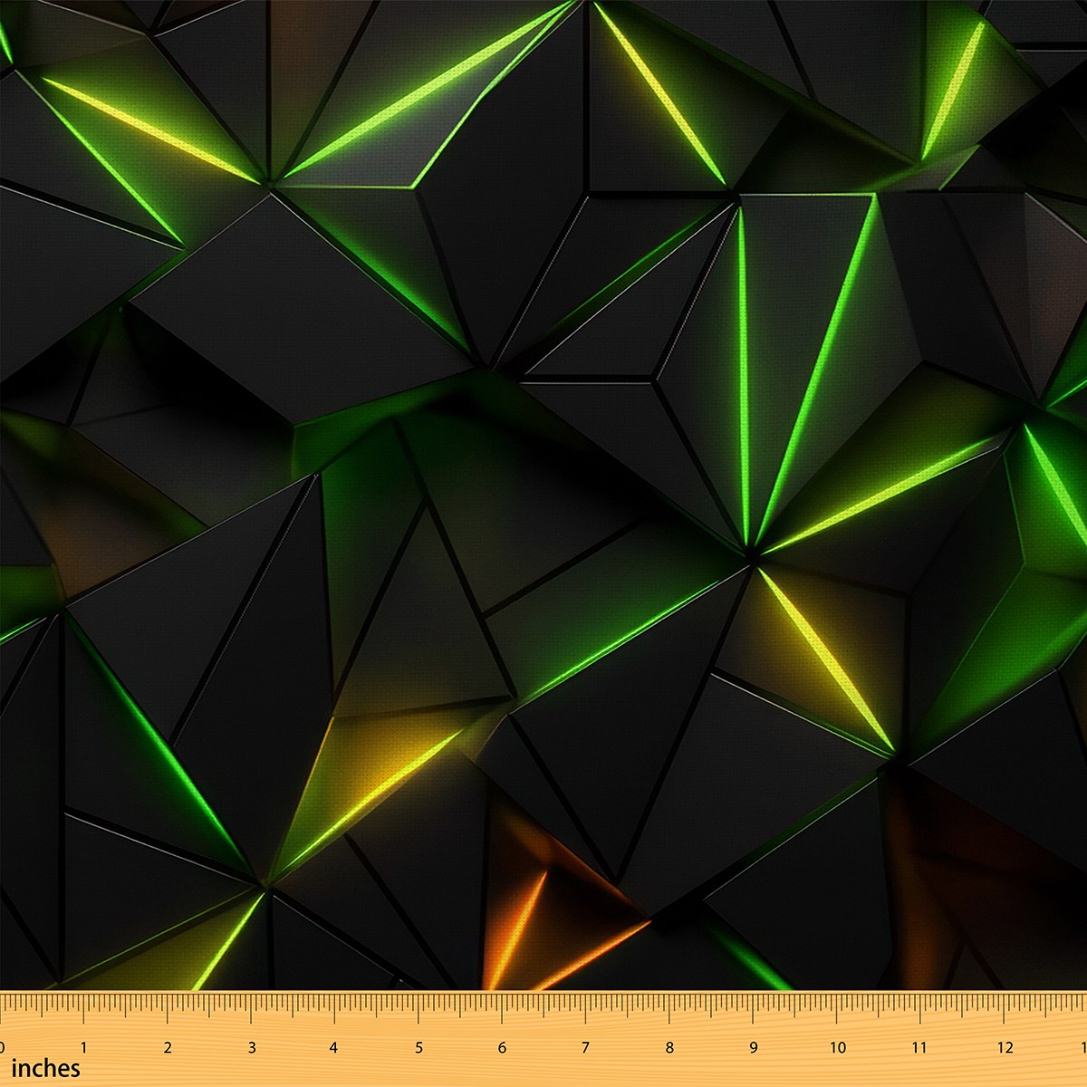 YST Modern Geometry Fabric by The Yard,Rhombus Stripes Lines Decorative ...