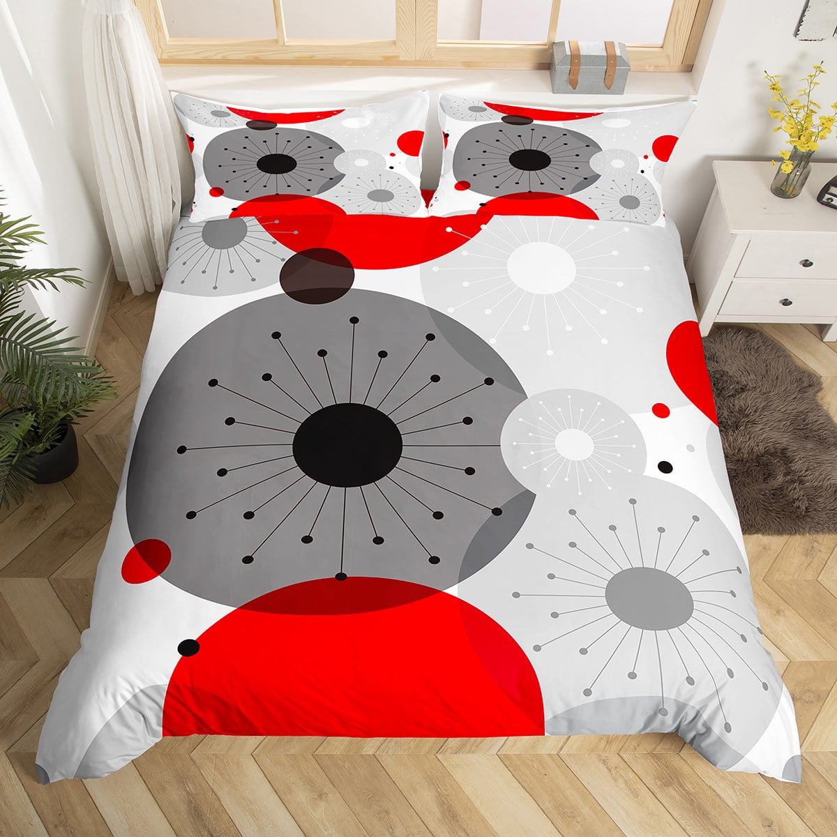 YST Modern Simple Bedding Set Boho Geometric Comforter Cover for Boys ...