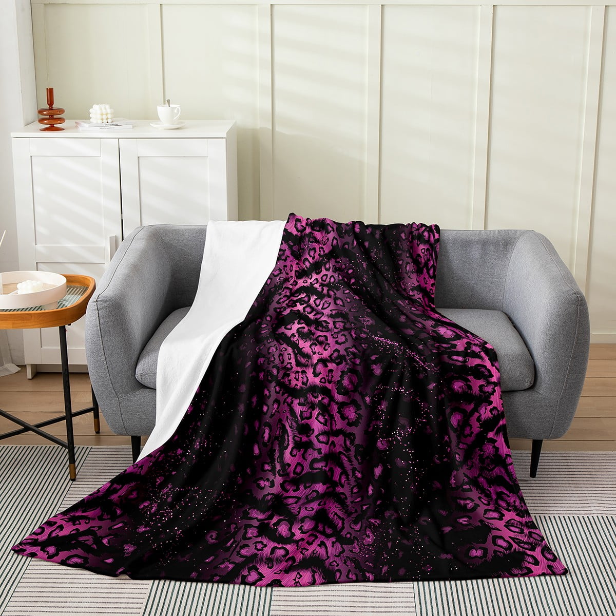 YST Neon Leopard Throw Blanket 40x50 inch,Vintage Cheetah Animal Skin ...