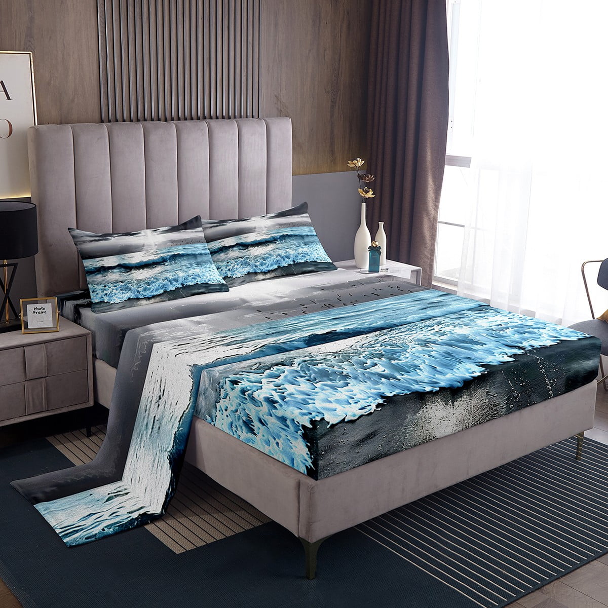 YST Ocean Bedding Sheets Full Coastal Beach Bed Sheets Hawaiian ...