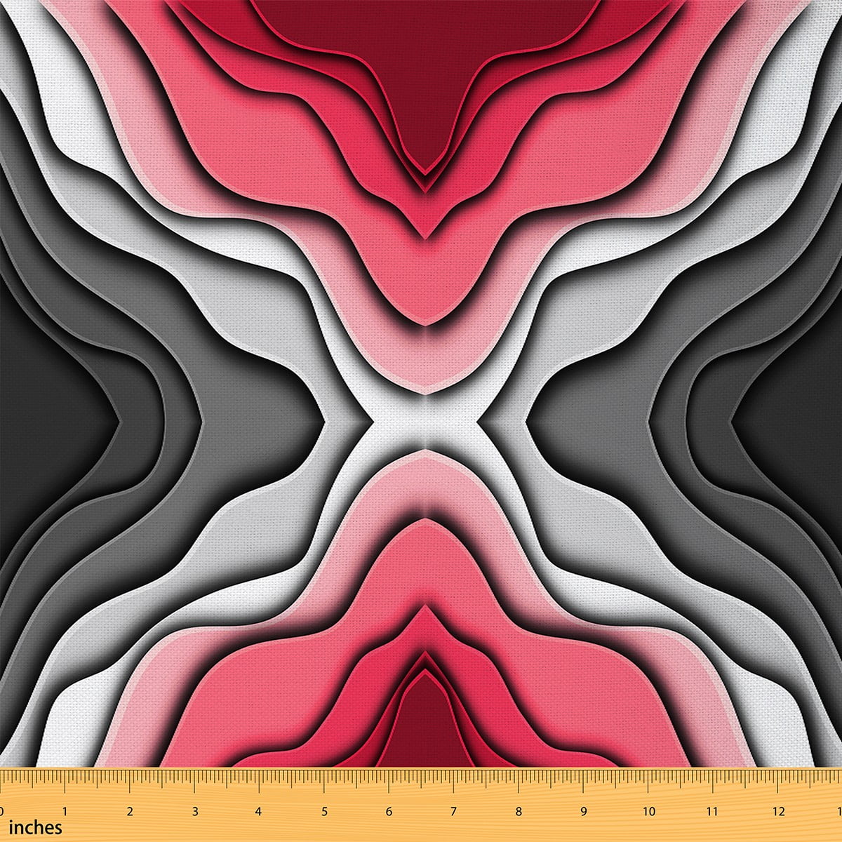 Erosebridal Ocean Wave Fabric By The Yard, Modern Abstract Upholstery ...