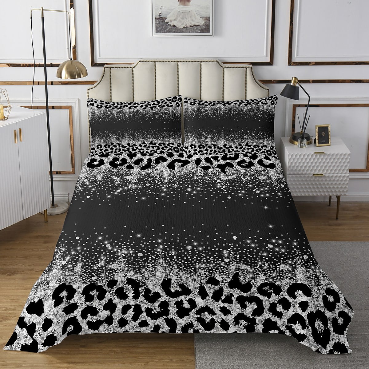 YST Ombre Cheetah Printed Queen Bedding Sets for Kids Boys Girls ...