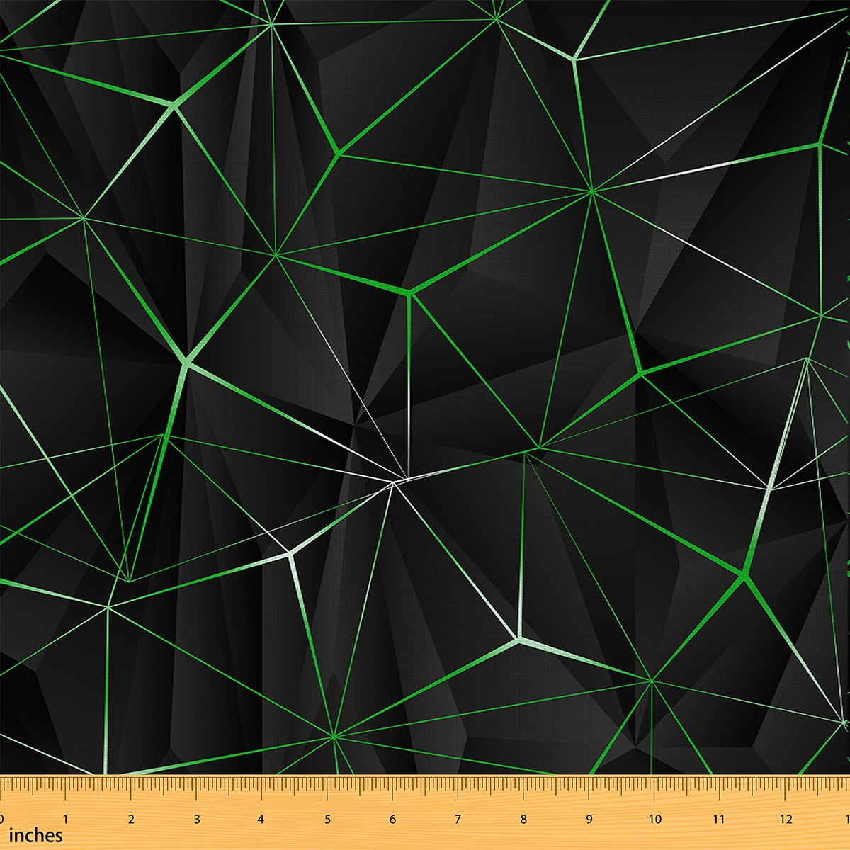 YST Ombre Green Fabric by the Yard,Geometric Spider Web Upholstery ...