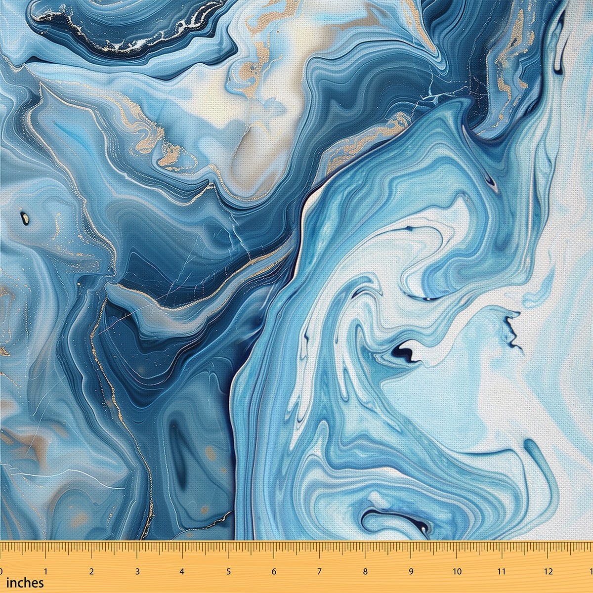 YST Ombre Marble Upholstery Fabric,Bule Marble Fluid Decorative Fabric,Gradient StripeOutdoor ...