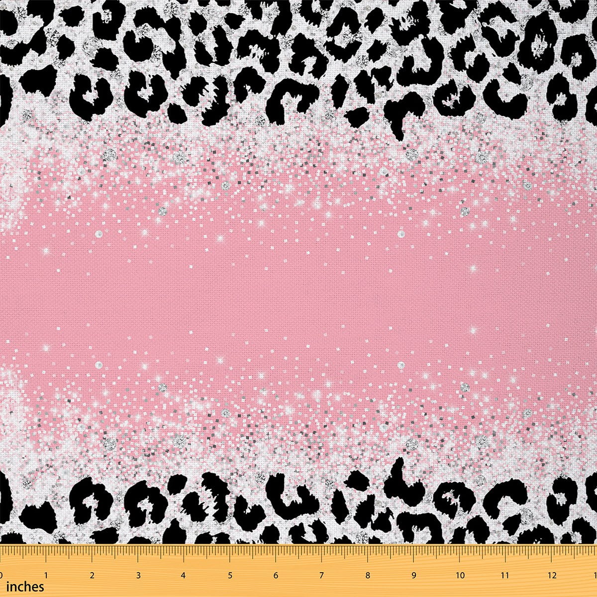 YST Ombre Pink Leopard Fabric by the Yard,Black Grey Cheetah Print Upholstery Fabric for Chairs ...